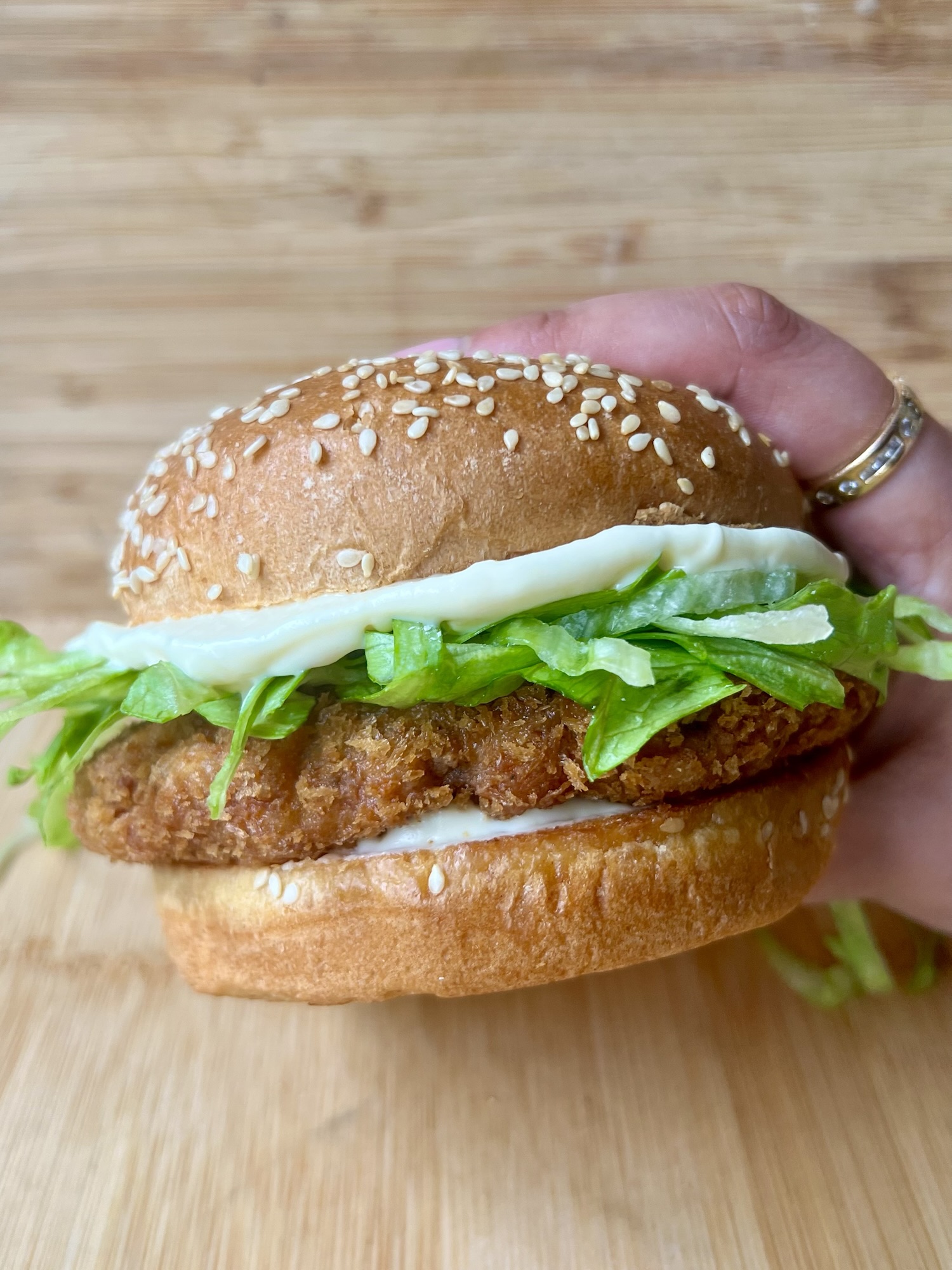 McDonald's McChicken Burger | samah eats
